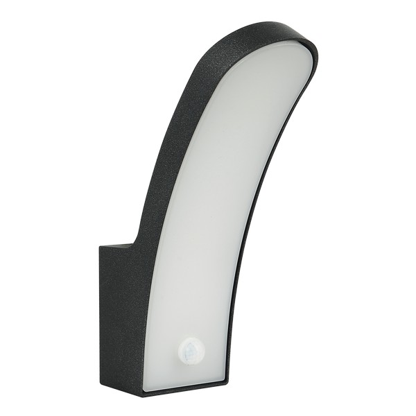 Spoljna LED lampa sa senzorom S4378P BK | Forma Rasveta